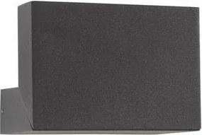 NV 9160101 Venkovní nástěnné svítidlo BRIN antracitový hliník čiré sklo LED 10W 3000K 200-240V 101st. IP65 - NOVA LUCE