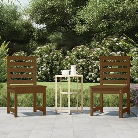 Zahradní židle 2 ks medově hnědé 40,5x48x91,5 cm masiv borovice - Default Title