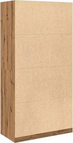 Šatní skříň dub artisan 100 x 50 x 200 cm kompozitní dřevo 3307809
