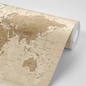 Tapeta nádherná vintage mapa světa