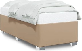 Rám postele cappuccino 100x200 cm umělá kůže 3284547