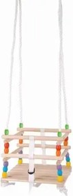 Bigjigs Toys Dřevěná korálková houpačka / od 12 měsíců