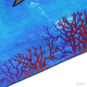 Koberce Breno Kusový koberec Sea World, Modrá, Vícebarevné, 110 x 160 cm