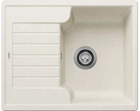 Blanco Zia 40 S, silgranitový dřez 615x500x190 mm, 1-komorový, bílá soft, BLA-527195
