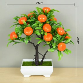 Bytová dekorace - umělý stromek v květináči - bonsaj Varianta: 8