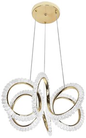 Toolight Toolight, LED závěsné osvětlení 50cm, G037-CP, zlatá lesklá, OSW-06304