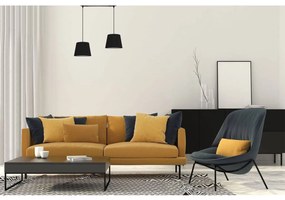 Závěsné svítidlo Milano, 2x textilní stínítko (mix 4 barev), (výběr ze 3 barev konstrukce)