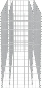 vidaXL Gabionový vyvýšený záhon pozinkovaná ocel 180 x 50 x 100 cm [143558]