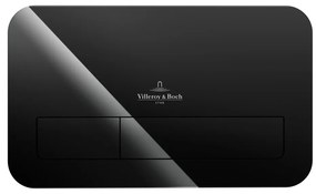 VILLEROY & BOCH Villeroy Boch ViConnect: M200 ovládací tlačítko k WC, Glass Glossy Black, 922400RB