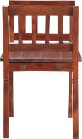Lavice 111 cm masivní akáciové dřevo 286264