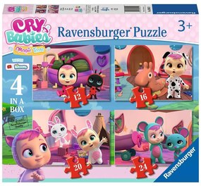 Ravensburger puzzle cry babies: kouzelné slzy 4v1 (12,16,20,24 dílků)