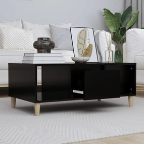 821061 vidaXL Konferenční stolek černý 90x50x36,5 cm kompozitní dřevo