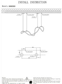 Závěsné LED svítidlo NOVA LUCE CERELIA 57W 3000K 9082093