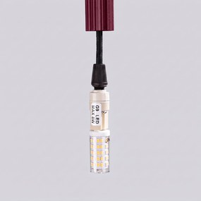 Sollux Lighting Závěsné svítidlo ARCHE 1 bordó