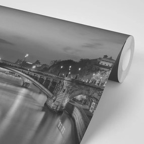 Samolepící fototapeta oslňující černobílé panorama Paříže
