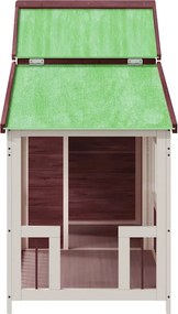 Psí bouda moka 143 x 60,5 x 109 cm masivní borové dřevo 172263