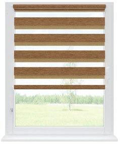 Roleta Den a Noc neinvazivní Premium Čokoláda 42x220 cm