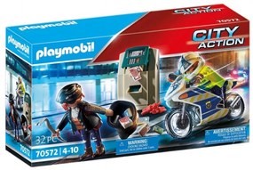 Playmobil Playmobil 70572 Policejní motorka: Pronásledování lupiče