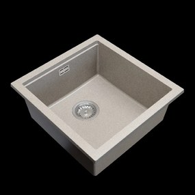 Gamma Decor 4850, 1-komorový granitový dřez 480x500x215 mm, béžová, GMA-ZLE000169