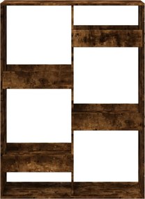 Knihovna kouřový dub 100 x 33 x 135 cm kompozitní dřevo 3309388