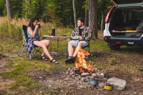 Skládací turistický stůl LUDGE 80 cm bílý