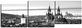 Obraz na plátně - Panoramatický pohled na starú Prahu -panoráma 5256QD (90x30 cm)