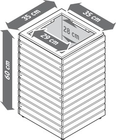 Tchibo - Truhlíky »Tinus« - barva: hnědá