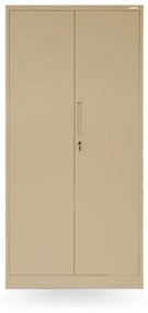 Uzamykatelná skladovací skříň DAWID, 900 x 1850 x 450 mm, Fresh Style: béžová