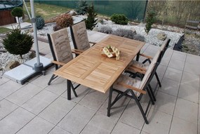 Doppler CONCEPT TEAK zahradní sedací souprava 4+1 antracit