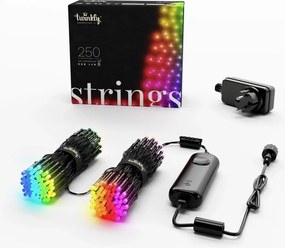 Barevná světýlka venkovní Twinkly strings LED světelný řetěz RGB, 20 m, 250 diod, IP44,