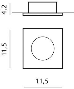 Podledové svítidlo Hugo 1 Downlight chrom