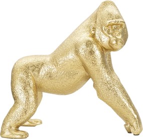 Dekorativní soška Gorilla Side zlatá