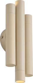 Retro wandlamp beige 3-lichts - Pipes