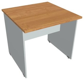Stůl jednací rovný 80 cm - Hobis Gate GJ 800 Dekor stolové desky: olše, Dekor lamino podnože: šedá