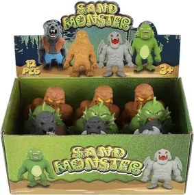TEDDIES Antistresová příšera / Antistresová hračka / silikon / písková