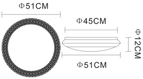 Globo 41314-40 - LED Stmívatelné stropní svítidlo RONJA LED/40W/230V + DO