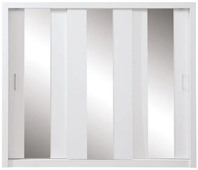 Šatní skříň DUCA DC1 - 250 cm - bílá lux