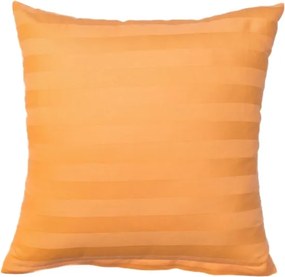 DADKA Povlak na polštář atlas grádl pomerančový proužek 2,5 cm Rozměr 40x40