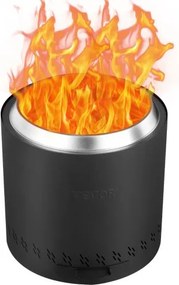 Bezdýmná krbová kamna Bonfire 15,8 V Dia Wood Hořící nerezová ocel