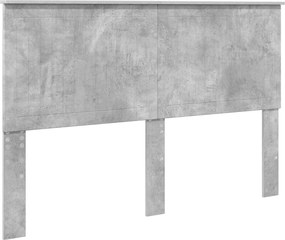 Postel s úložným prostorem s čelo Betonově šedá 150 x 200 cm 3411197