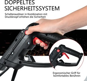Costway Elektrický kypřič a kultivátor elektrický kypřič zahradní kypřič červená