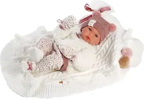 Llorens 63576 NEW BORN HOLČIČKA - realistická panenka miminko s celovi