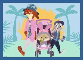 TREFL Puzzle Zootropolis 2: Zootropolis plná dobrodružství 4v1 / 35, 4