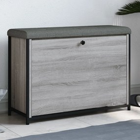 vidaXL Botníková lavice s výklopnou zásuvkou 82 x 32 x 56 cm [835123] Barva: šedá sonoma