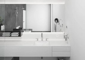 Hansgrohe Vernis Shape, umyvadlová baterie s výpustí, 3-otvorová instalace, chromová, 71563000