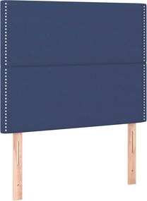 Box spring postel s matrací a LED modrá 120 x 200 cm textil 3135347