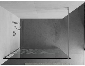 Mexen Kioto sprchová zástěna 80x200 cm 8 mm, chrom, bílé provedení, 800-080-101-01-85