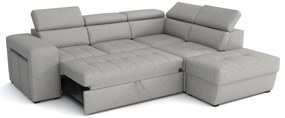 Casarredo - Komfort nábytek Rohová sedací souprava PIETRE Metro 45 s taburetem, rozkládací, pravá
