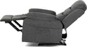 Polohovací křeslo šedé TV-4086 GREY2