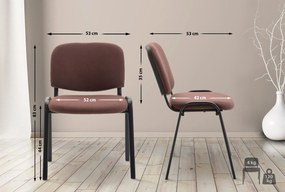 Konferenční židle Ken V2 látka – hnědá